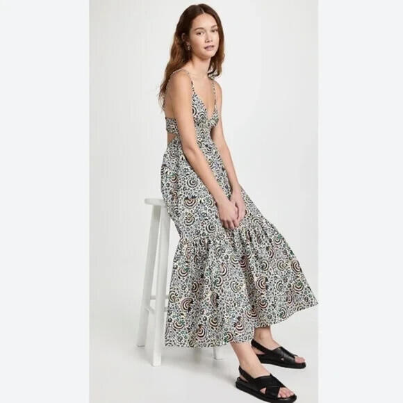 A.L.C. | Dresses | New Alc Rhodes Smocked Maxi Dress Size 2 Md323 ...
